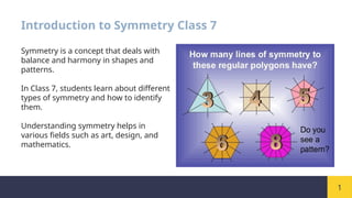 Symmetry Reflective and rotational grade 7 | PPTX