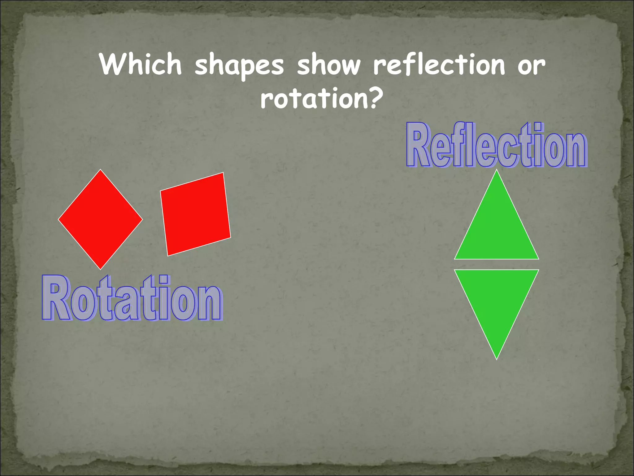 Symmetry, rotation, translation, reflection | PPT