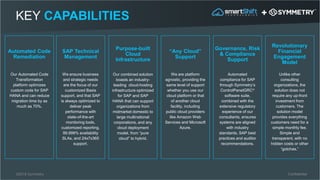 Symmetry and smartShift | Revolutionizing SAP® Technology Transformation | PPT