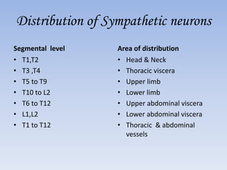 SYMPATHETIC NERVOUS SYSTEM | PPTX