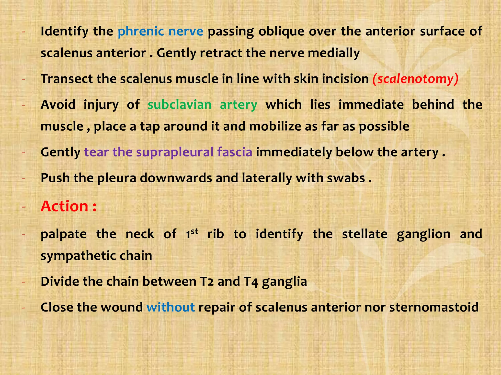 Sympathectomy | PPTX
