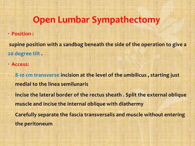 Sympathectomy | PPTX | Death, Injury, or Military Conflict | Sensitive ...