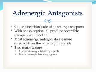Sympatholytic drug | PPTX