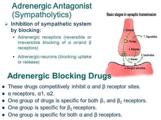 Sympatholytic drug | PPTX
