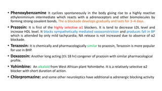 Sympatholytic drugs | PPTX