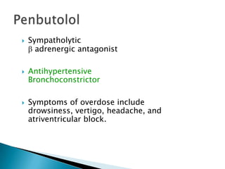 Sympatholytics | PPTX | Heart and Cardiovascular Diseases | Diseases ...