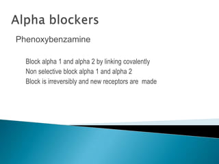 Sympatholytics | PPTX