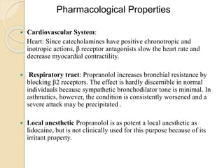Sympatholytics | PPTX | Chemistry | Science