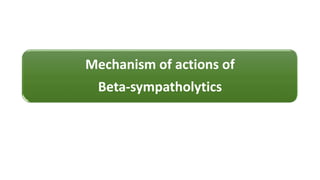 Sympatholytics.pptx | Heart and Cardiovascular Diseases | Diseases and ...