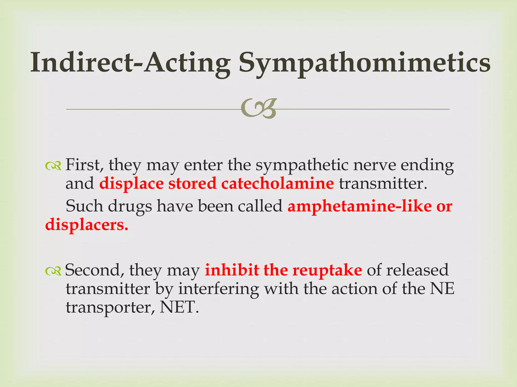 Sympathomimetic | PPTX