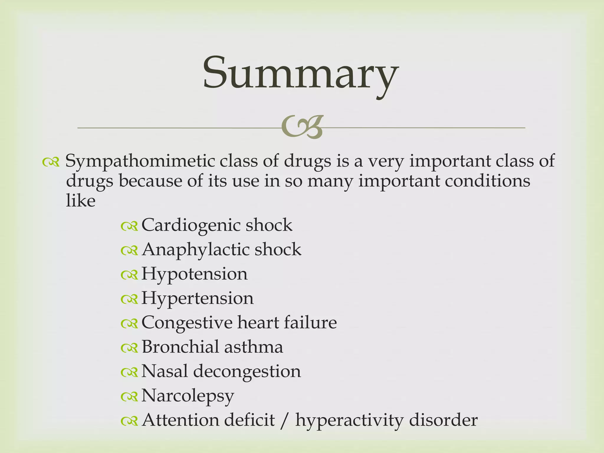 Sympathomimetic | PPTX