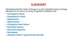 Sympathomimetic drugs | PPTX