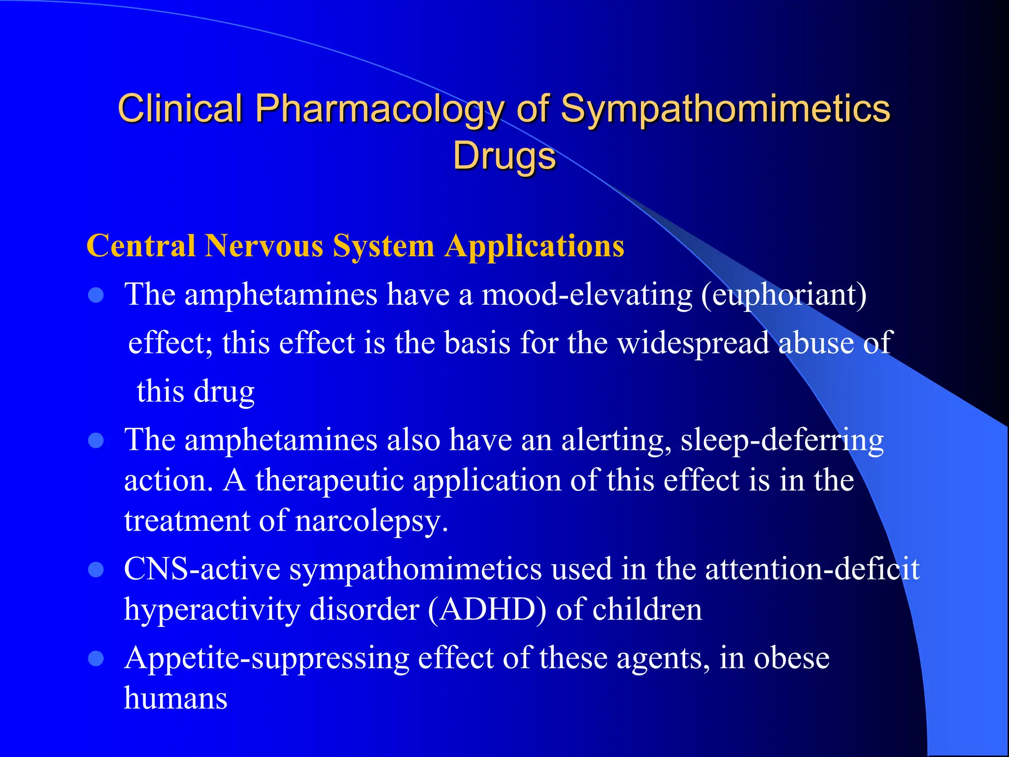 Sympathomimetic Drugs By Dr Fahad.pptx.. | PPTX