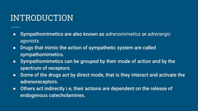 SYMPATHOMIMETIC DRUGS (MC-I).pptx