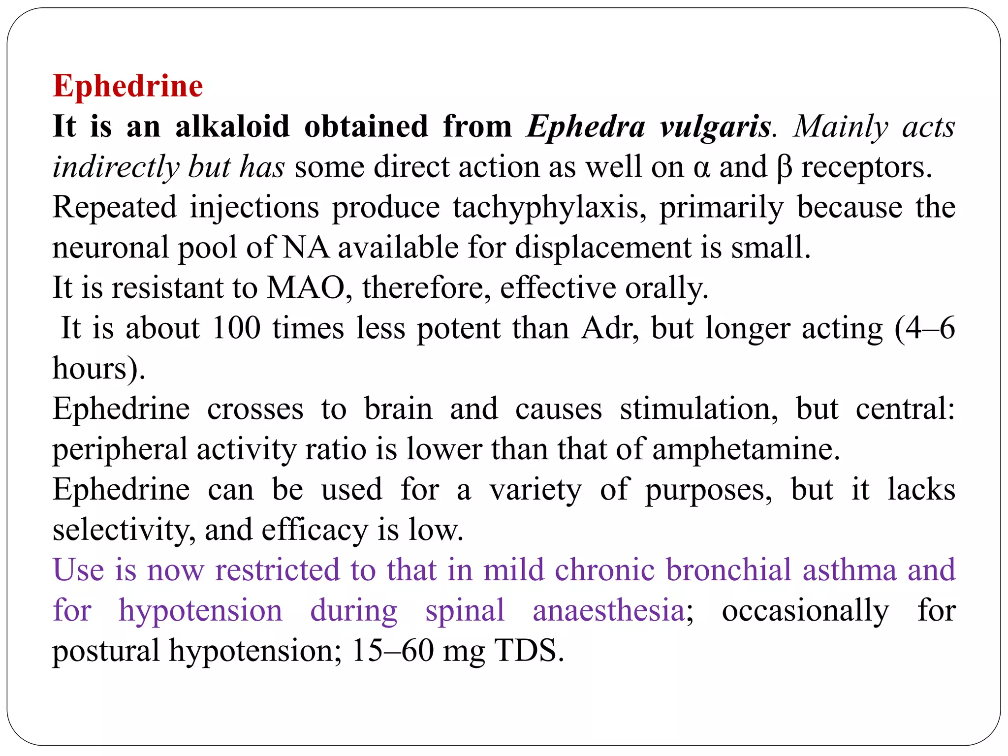 Sympathomimetic Drugs | PPTX