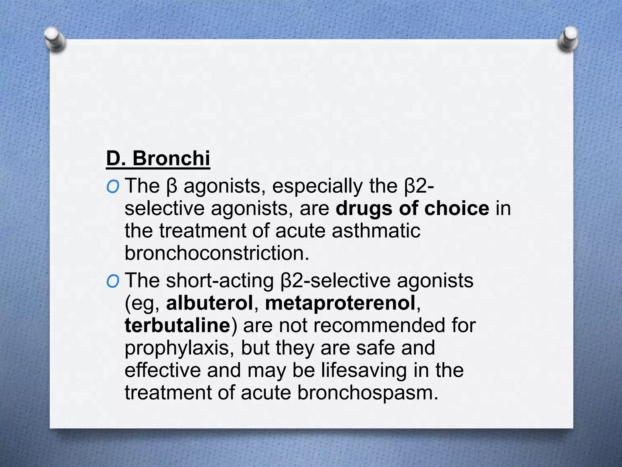 Sympathomimetics | PPTX