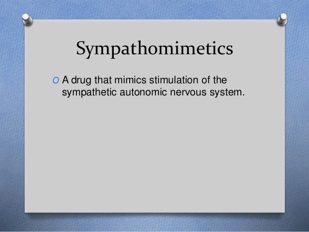 Sympathomimetics