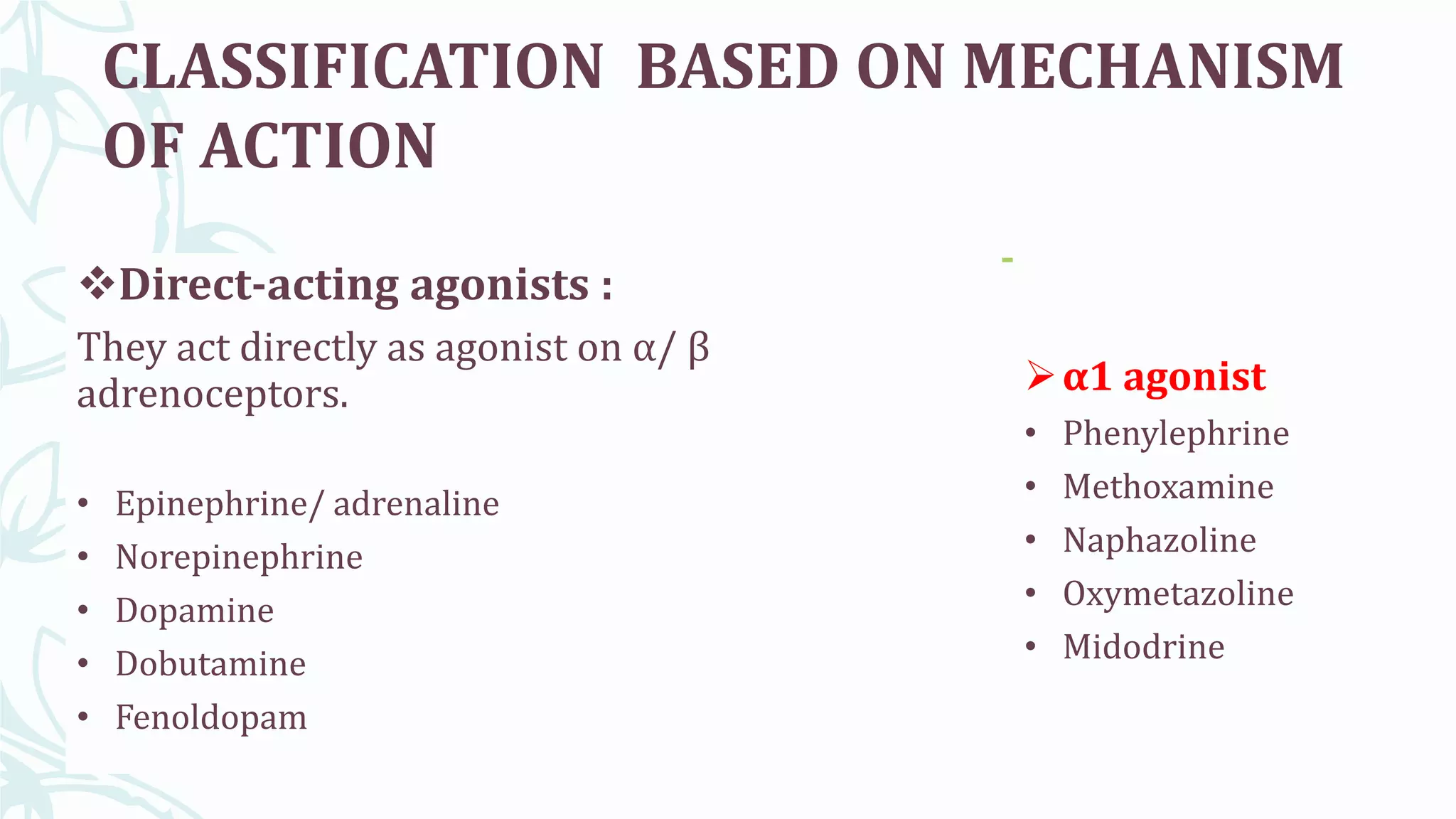 Sympathomimetics | PPTX