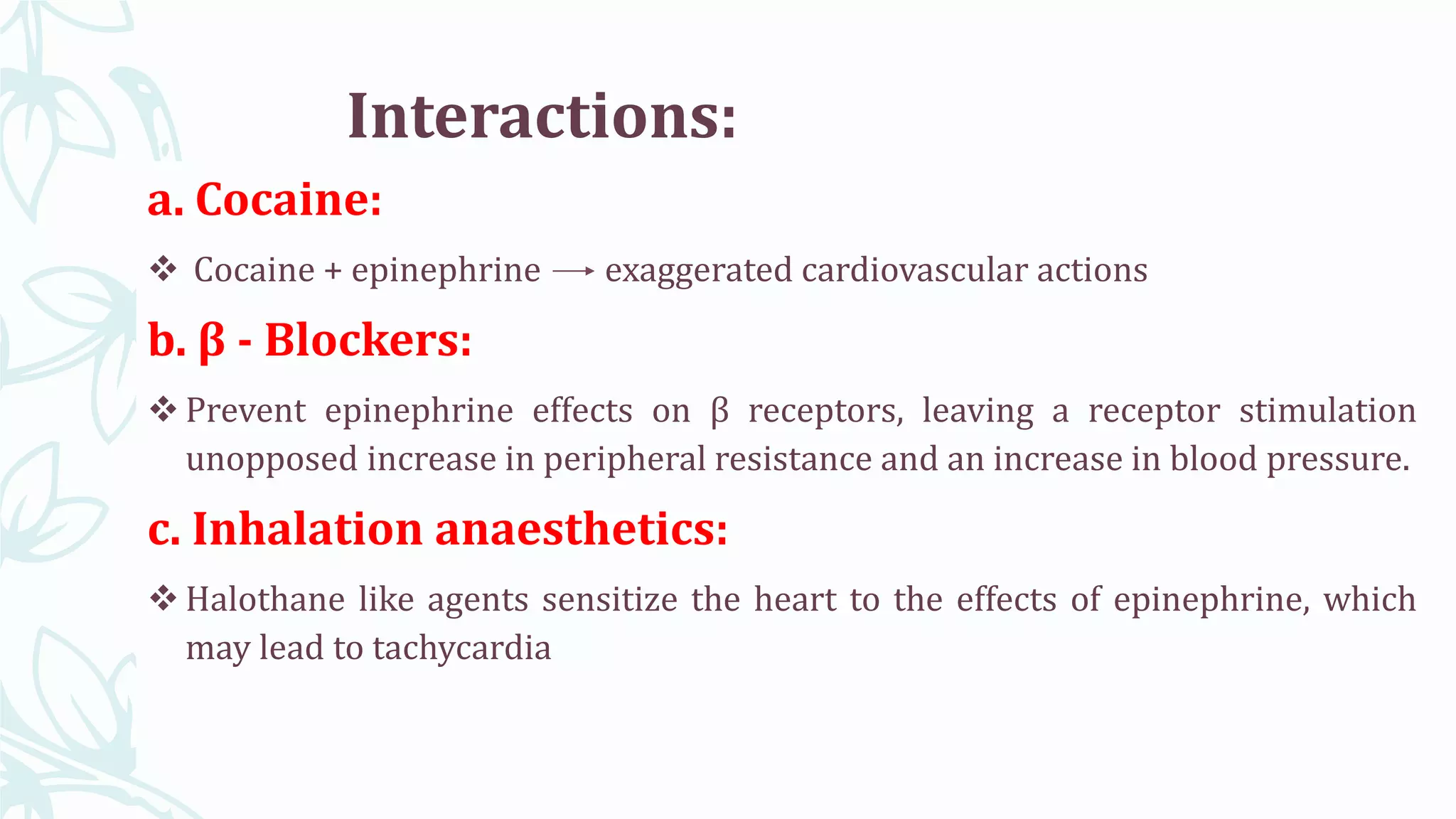 Sympathomimetics | PPTX