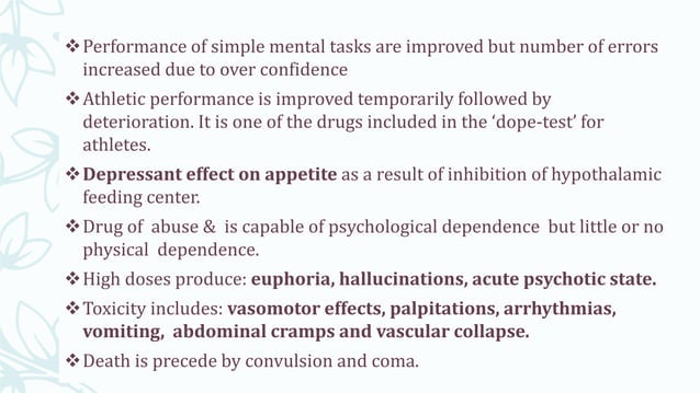 Sympathomimetics | PPTX | Illegal Drugs, Tobacco, eCigarettes, Vaping ...