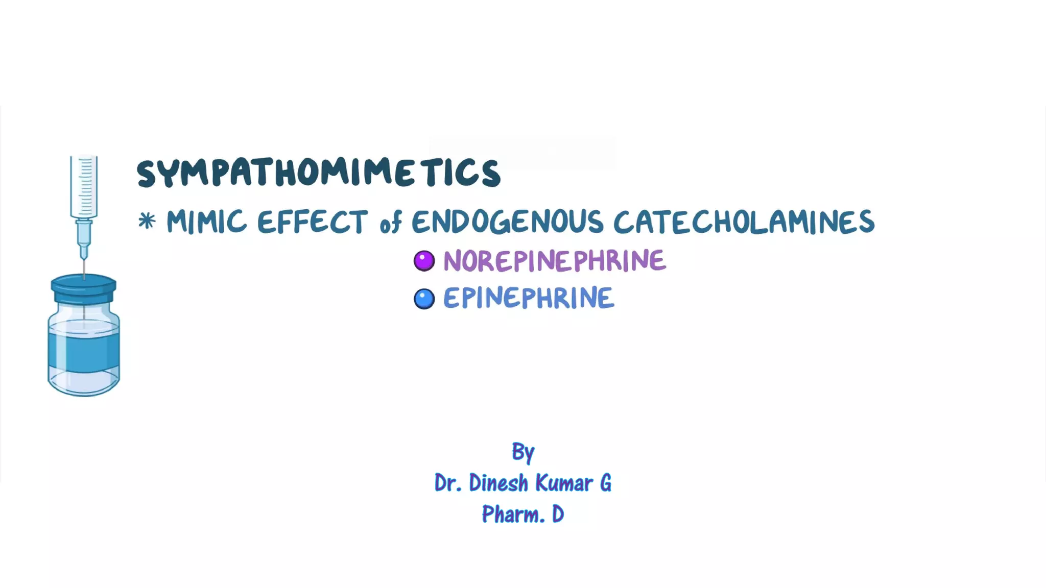 Sympathomimetics | PPT