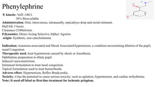 Systemic Pharmacology Of Autonomic Nervous System. Sympathomimetics ...