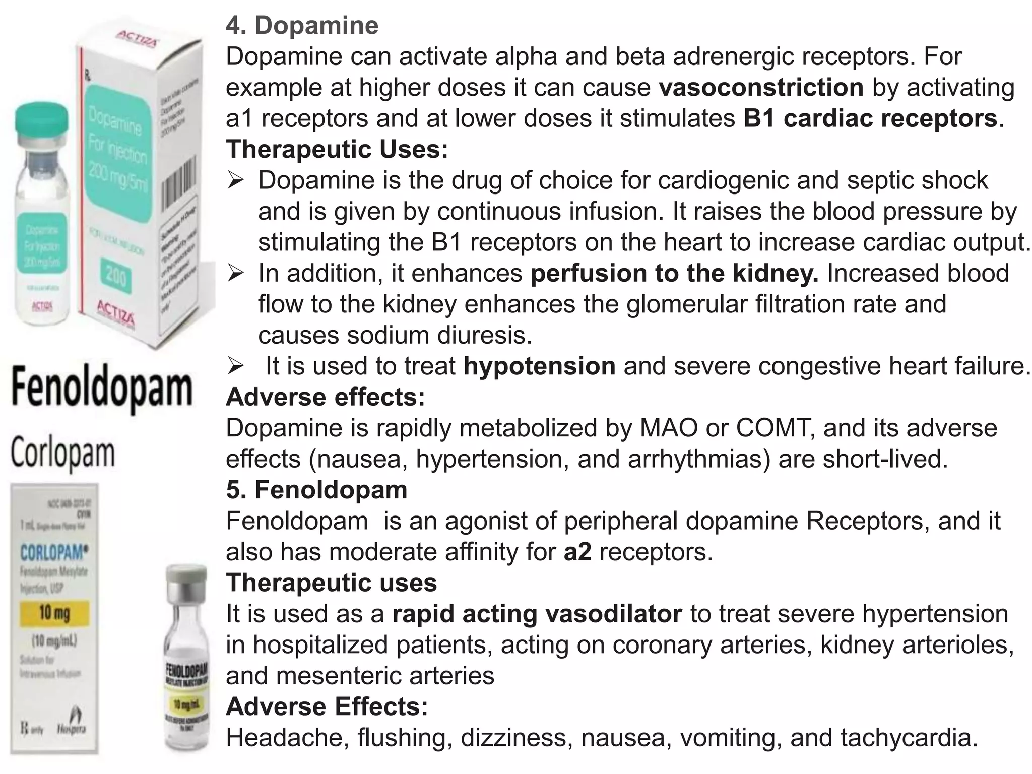 Sympathomimetics or Adrenergic Agonists (Introduction, Classification ...