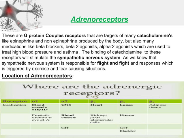Sympathomimetics or Adrenergic Agonists (Introduction, Classification ...