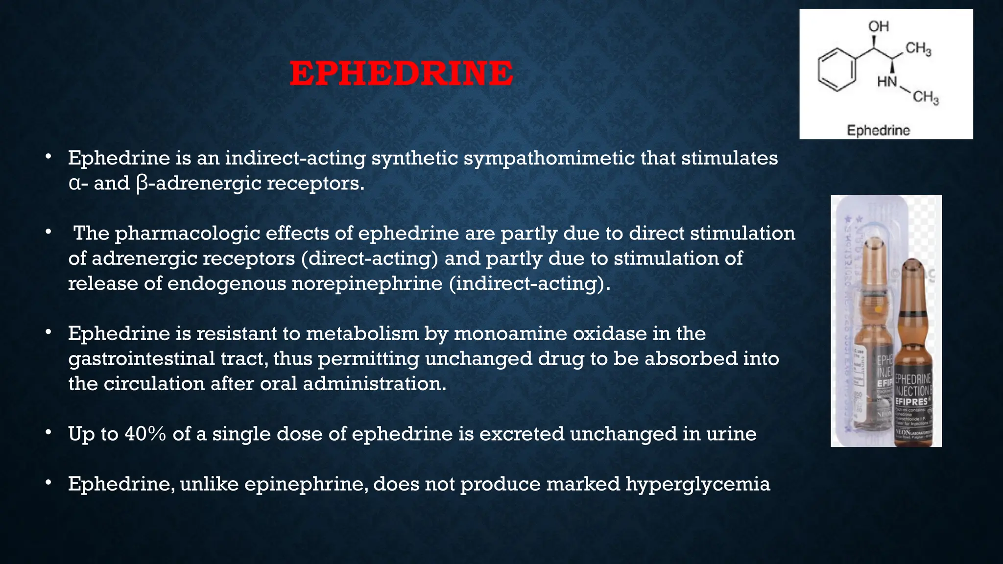 sympathomimmetics 2.pptxdigoxin milrinone levosimendan ephedrine | PPTX