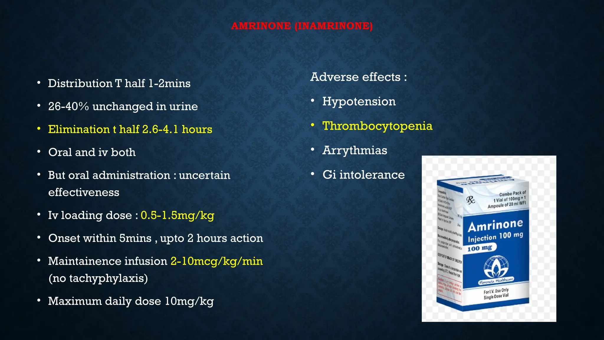 sympathomimmetics 2.pptxdigoxin milrinone levosimendan ephedrine | PPTX