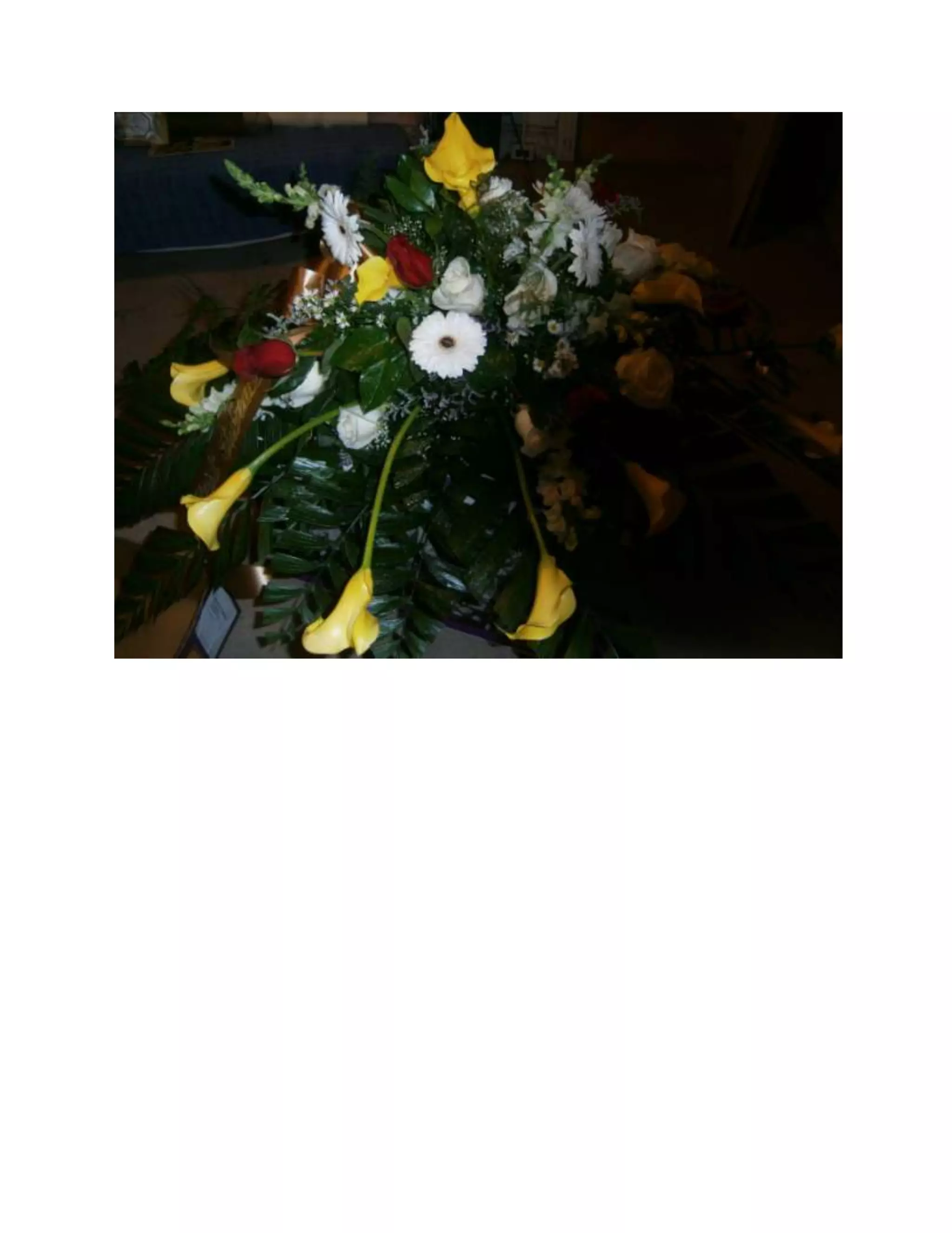 Sympathy Arrangement | DOCX