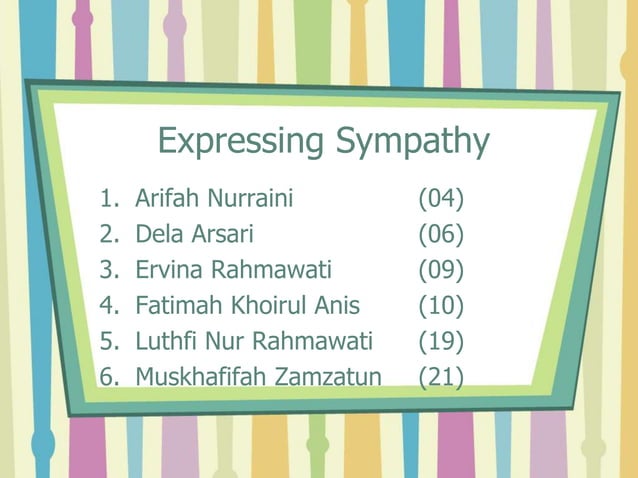 Expressing Sympathy | PPTX