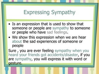 Expressing Sympathy | PPTX