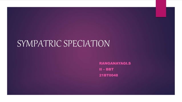 SYMPATRIC SPECIATION.pptx