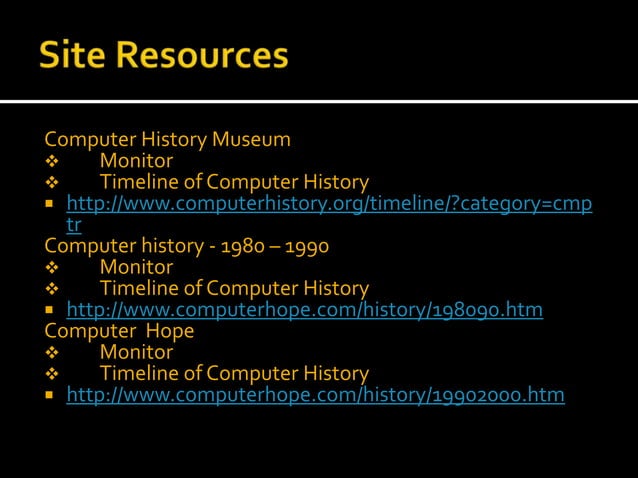 Symphanie smith history of monitors timeline