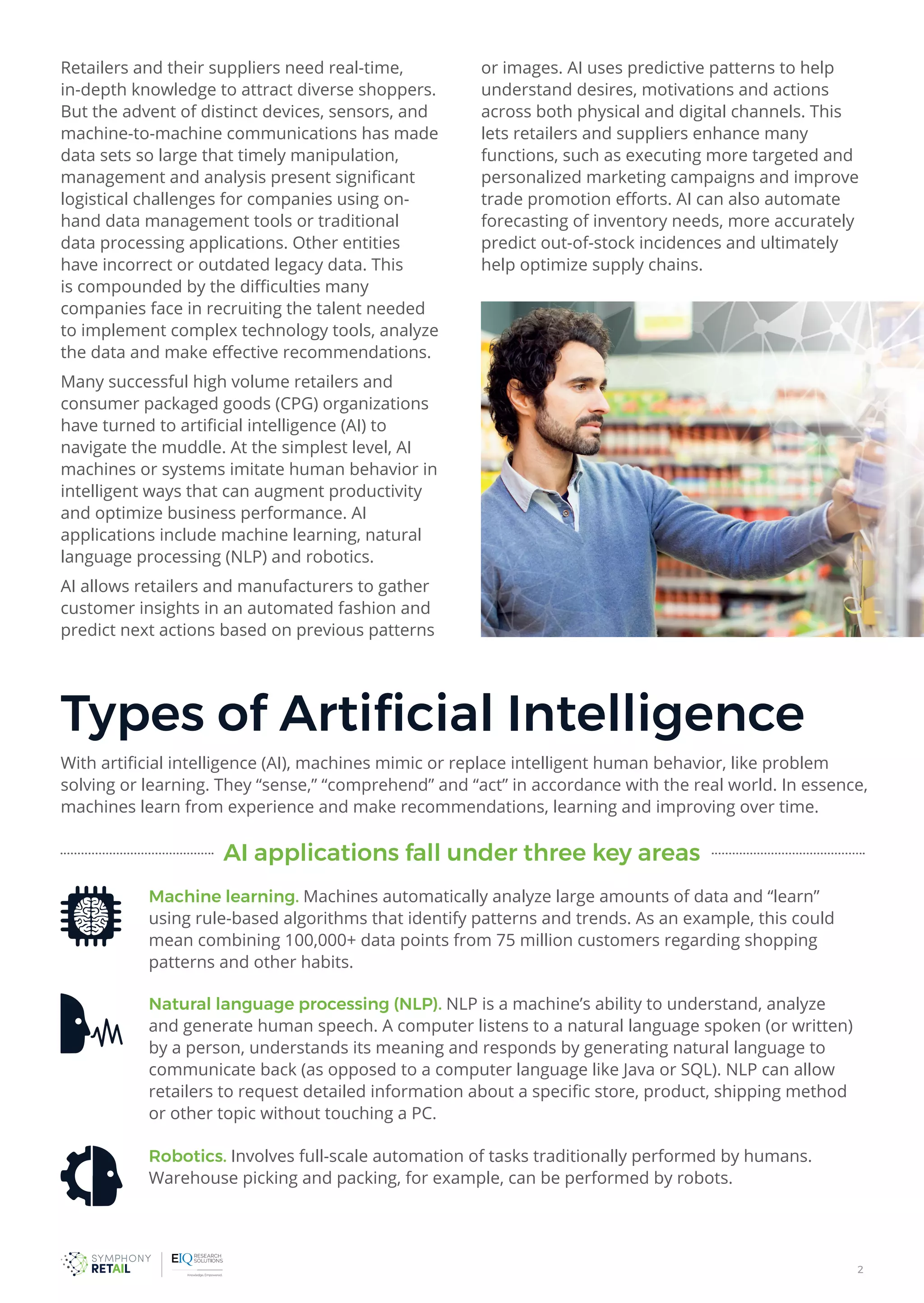 Artificial Intelligence Opportunities in Retail | PDF