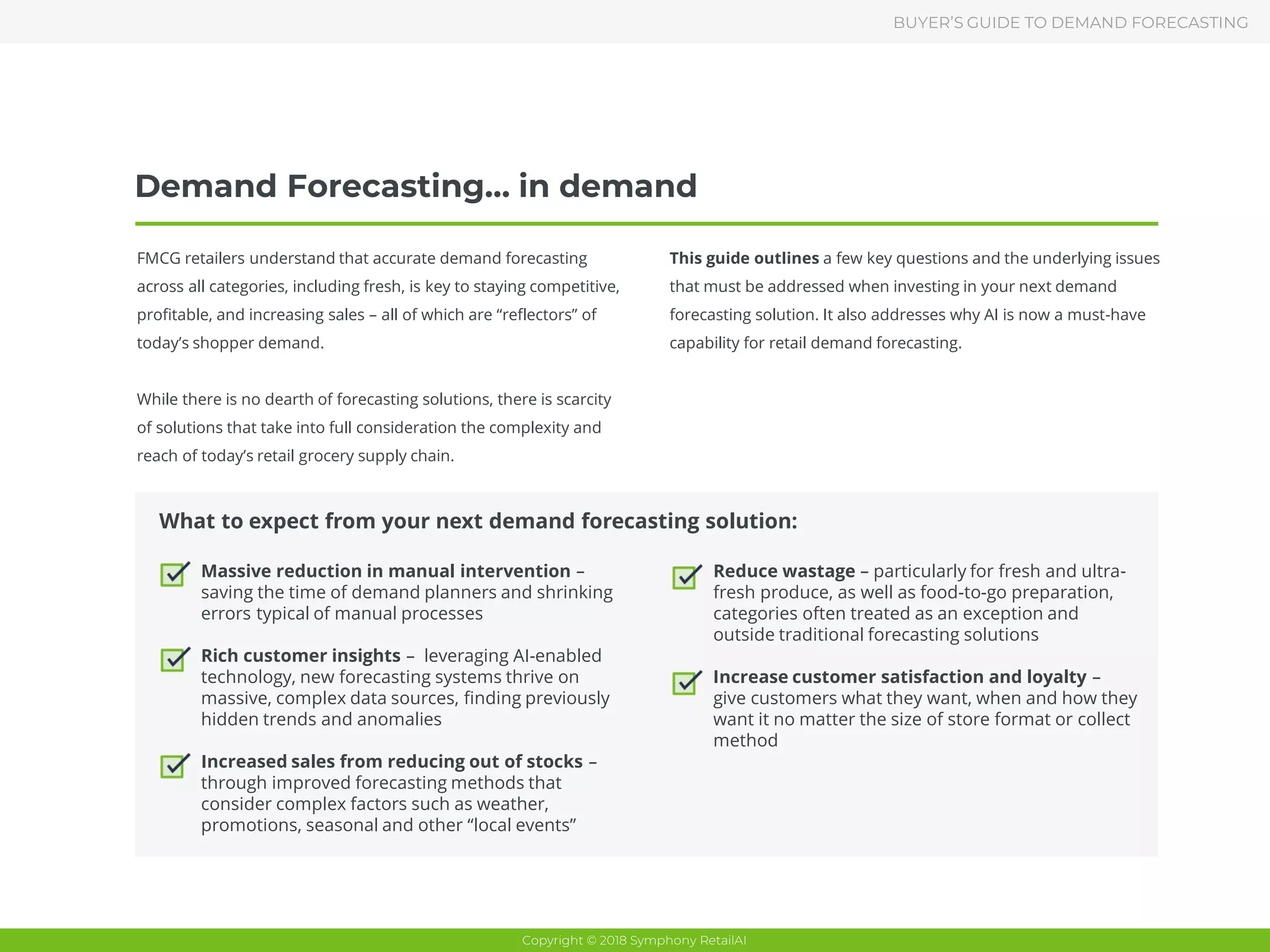 6 factors to consider when selecting a solution for demand forecasting ...