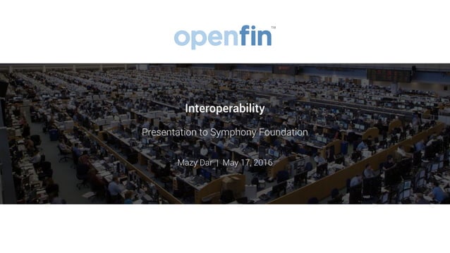 OpenFin's Interoperability | PDF