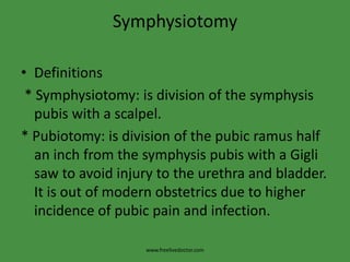 Symphysiotomy | PPTX