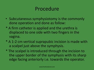 Symphysiotomy | PPTX