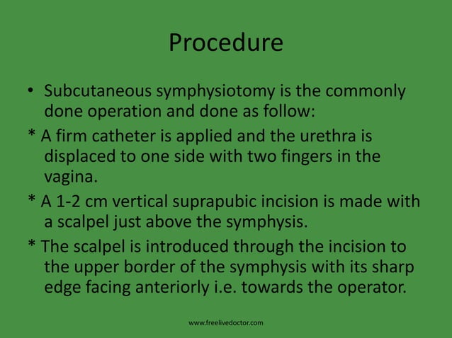 Symphysiotomy | PPTX