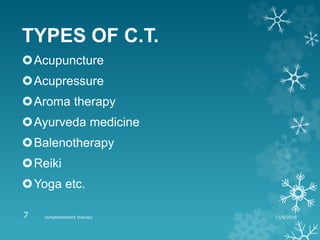 complementary therapies | PPTX
