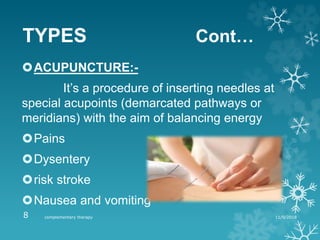complementary therapies | PPTX
