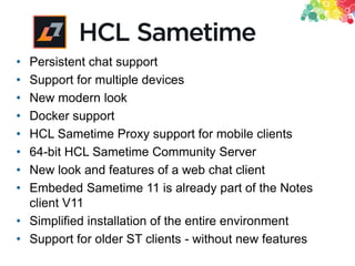 HCL Sametime V11 - ENG | PPT