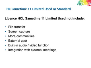 HCL Sametime V11 - ENG | PPT
