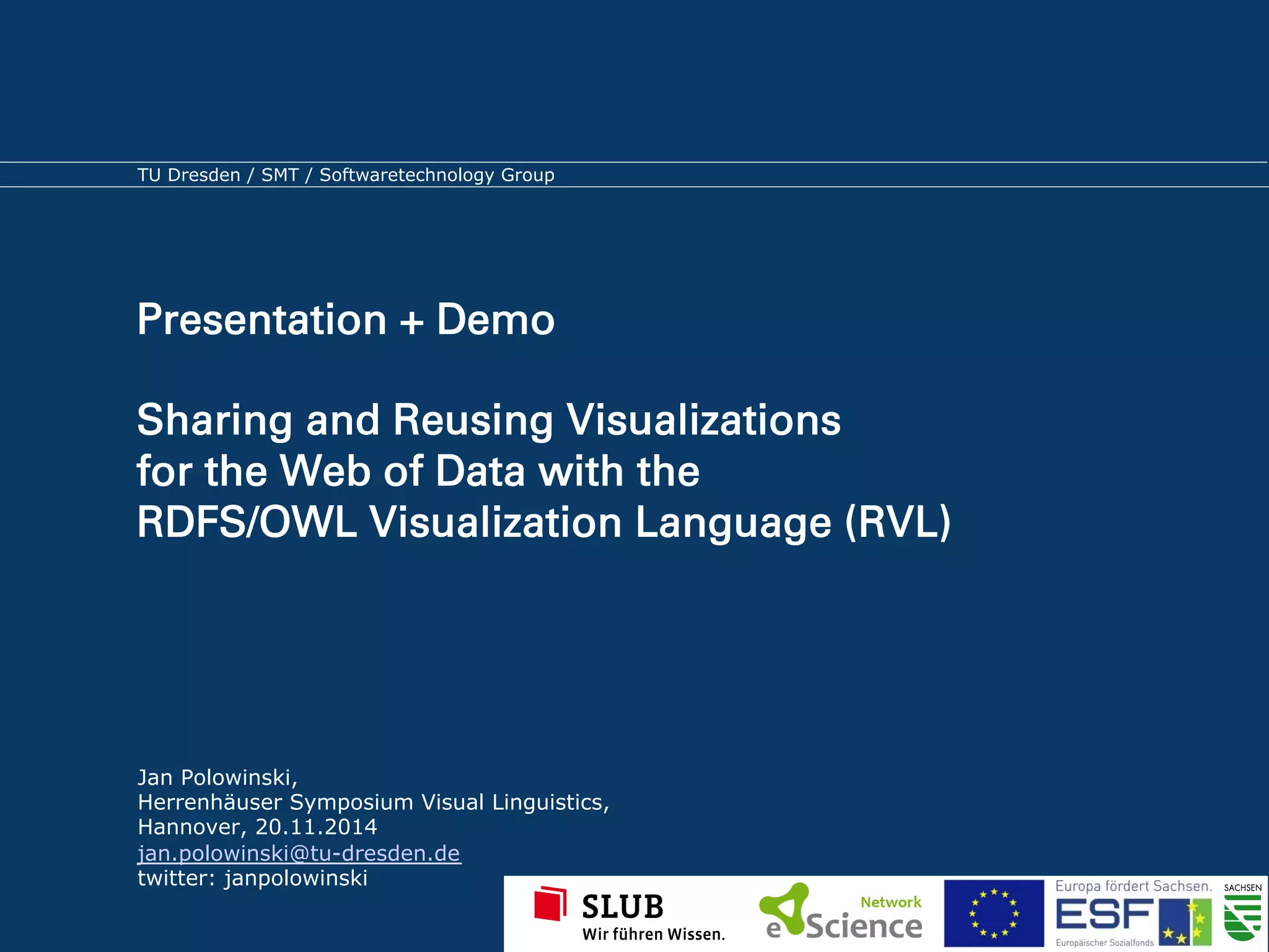 Sharing And Reusing Visualizations For The Web Of Data With The Rdfs