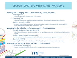 CMMI for Services v2.0 Changes, Practice Areas, Appraisals | PPTX