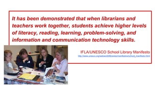 Symposium copy of school library standards | PPT | Professional School ...