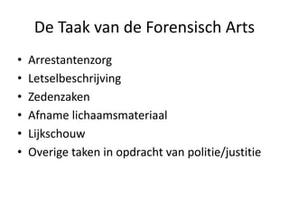 Werken als forensisch geneeskundige | PPTX