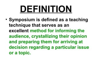 Symposium Method of Teaching | PPT